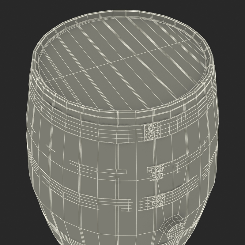 3ds max wooden barrel