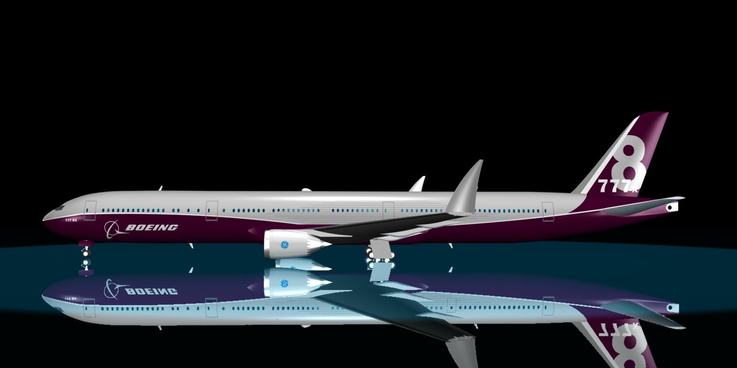 boeing 777-8x 3d model