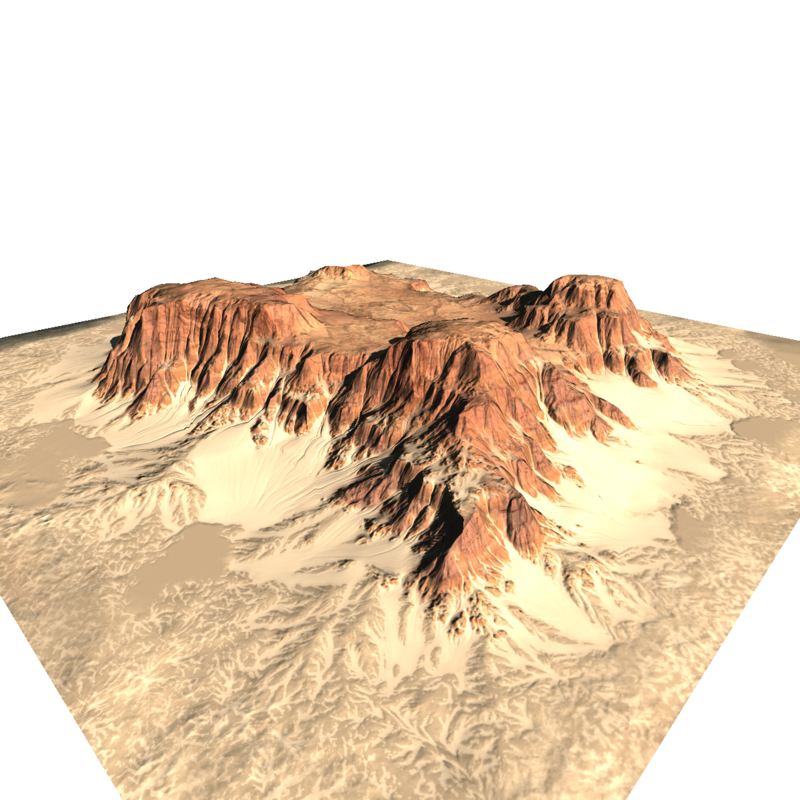 maps mountain 3d model