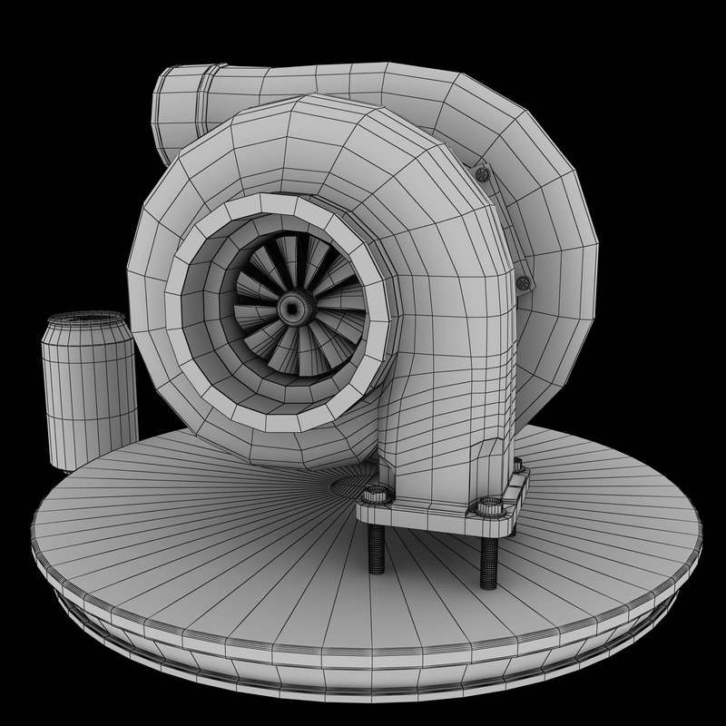3d model of turbo