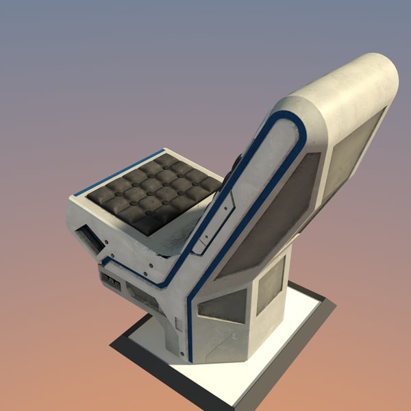 futuristic sci-fi spaceship chair max