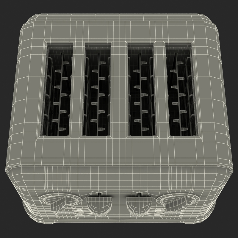 toaster 4 slice 3d model