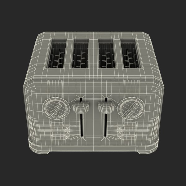 toaster 4 slice 3d model