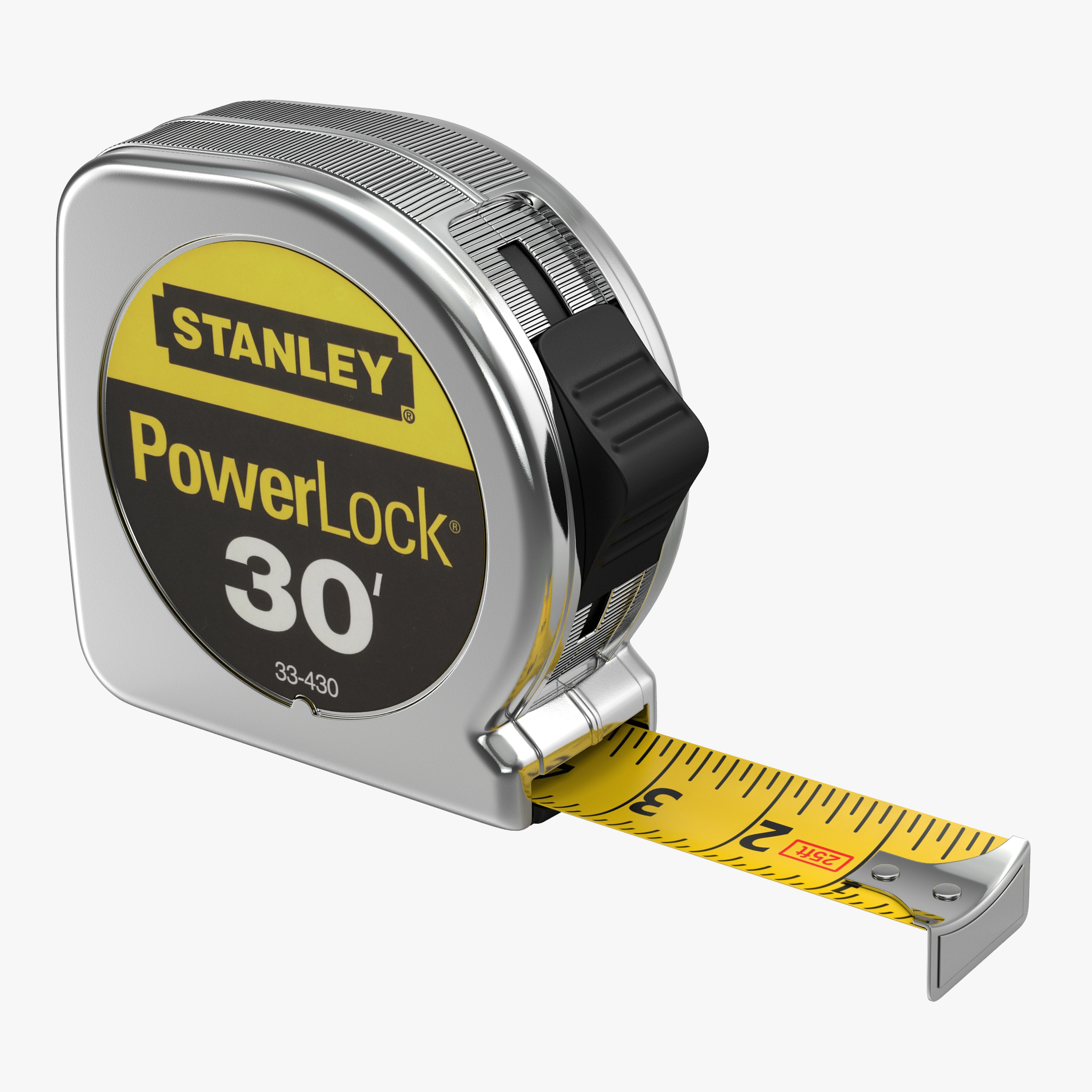 3d model tape measure stanley powerlock