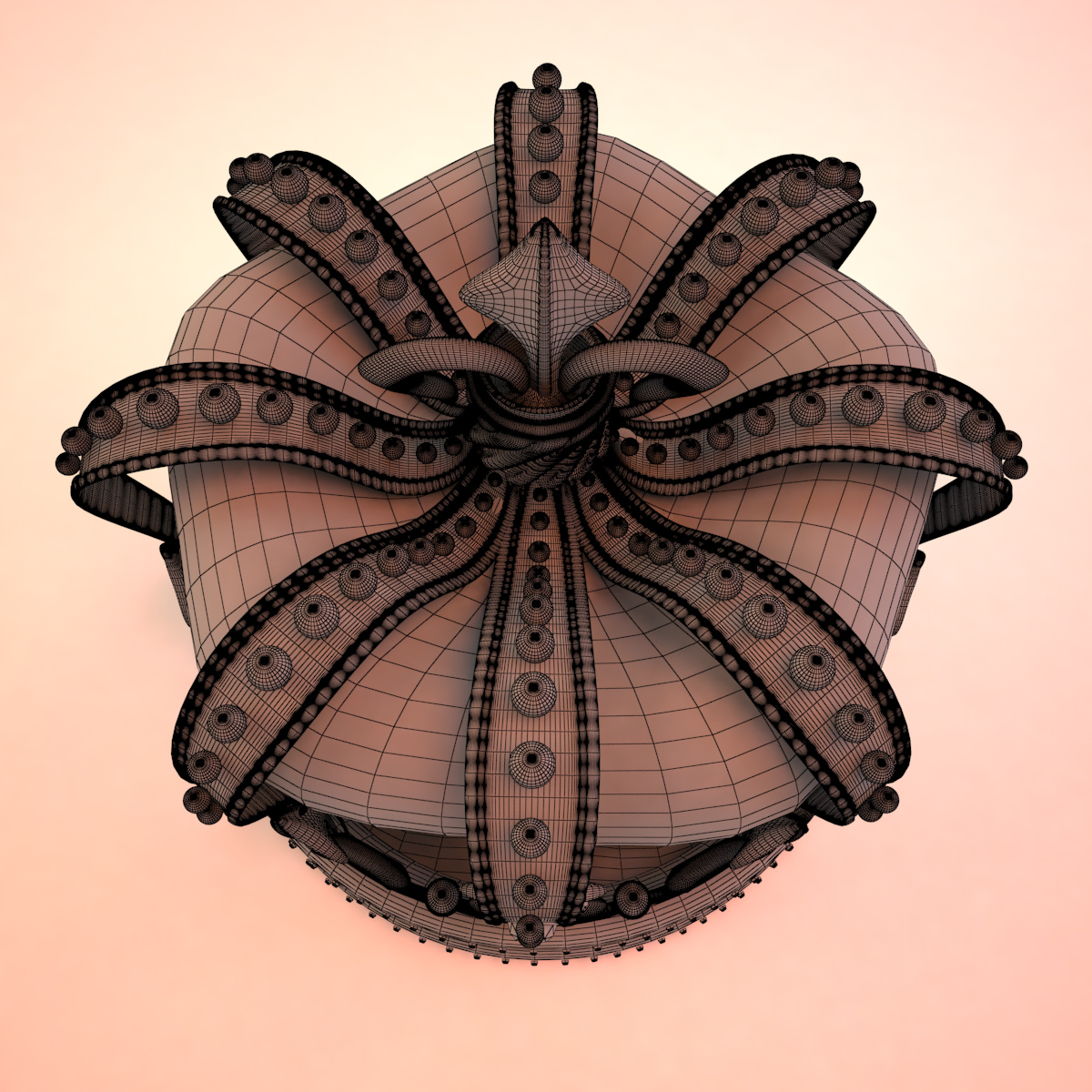 3d king crown model