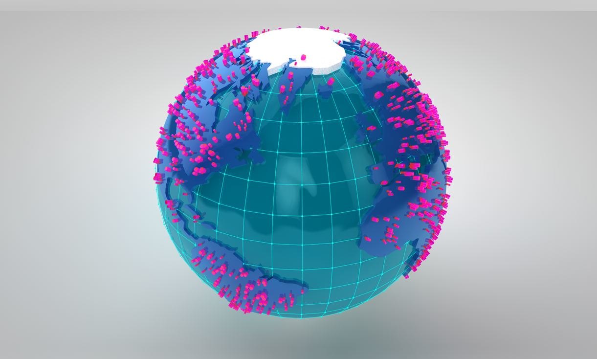 3d model globe earth