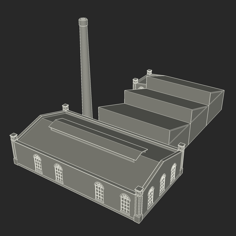 old factory 3d model