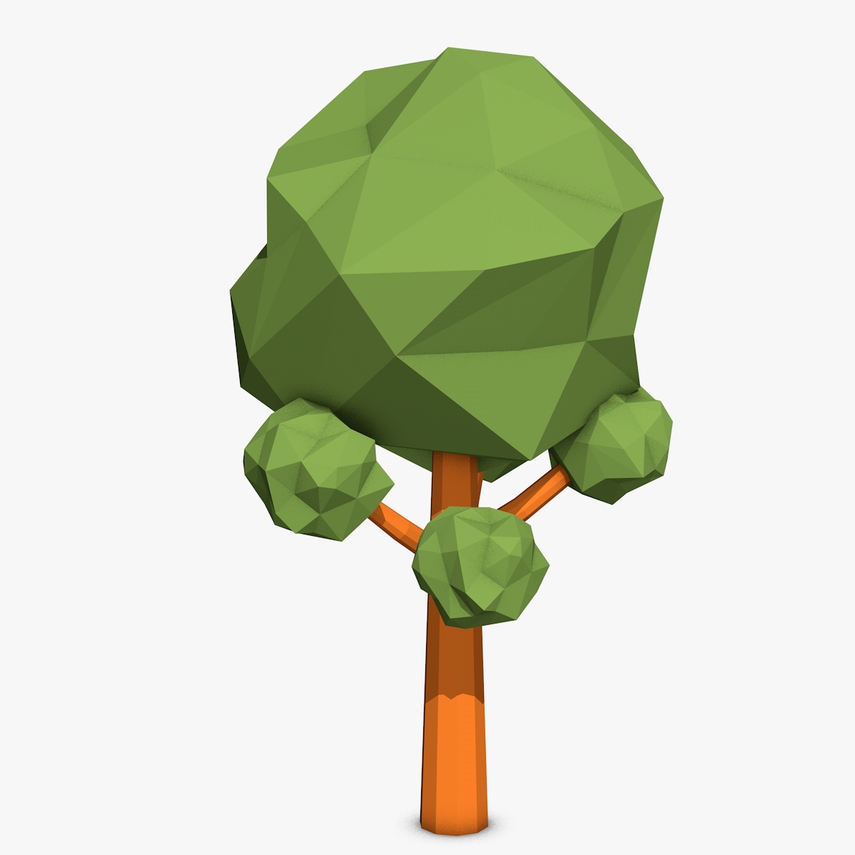 c4d cartoon tree