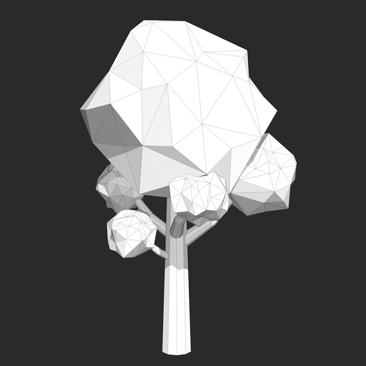 c4d cartoon tree
