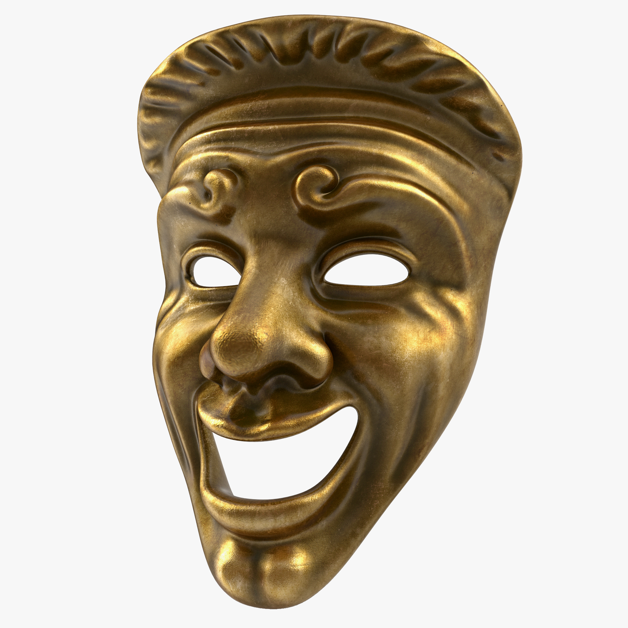 theatre comedy mask 3d max