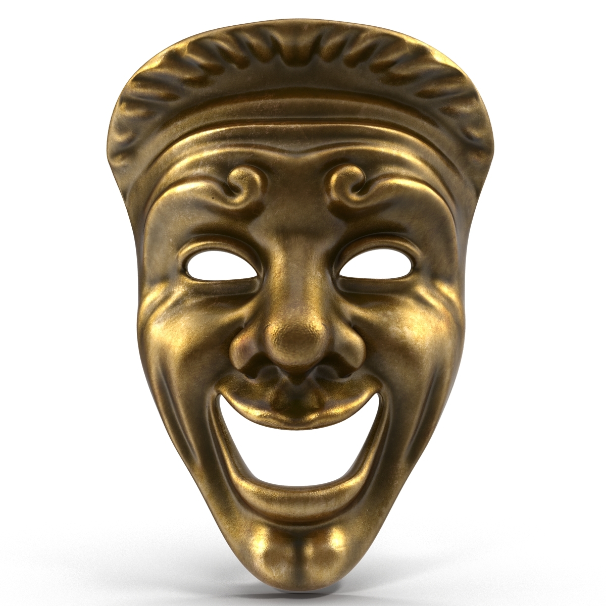 theatre comedy mask 3d max