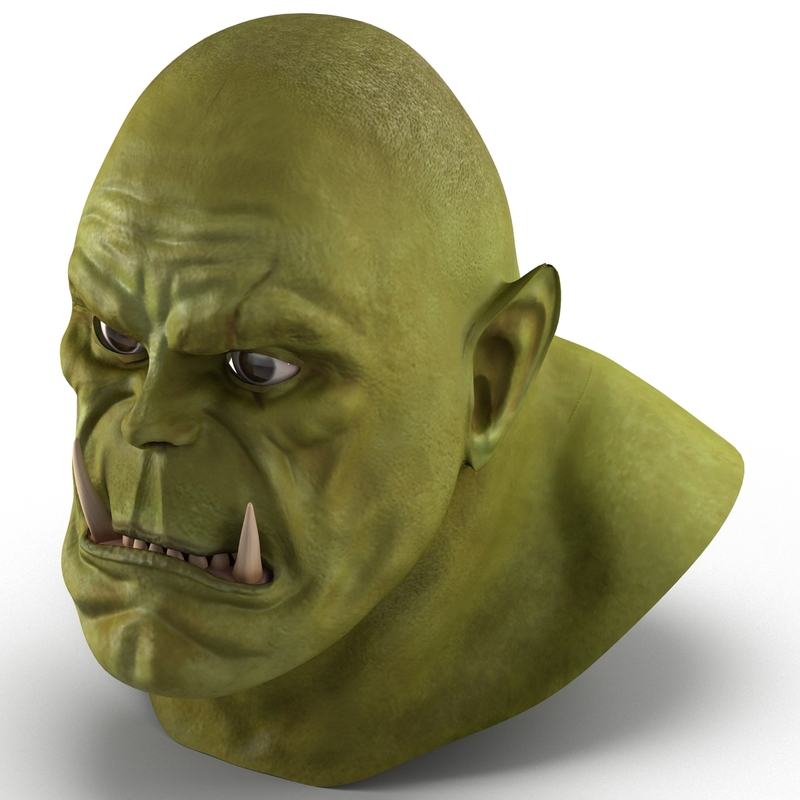 3d Model Of Orc Head