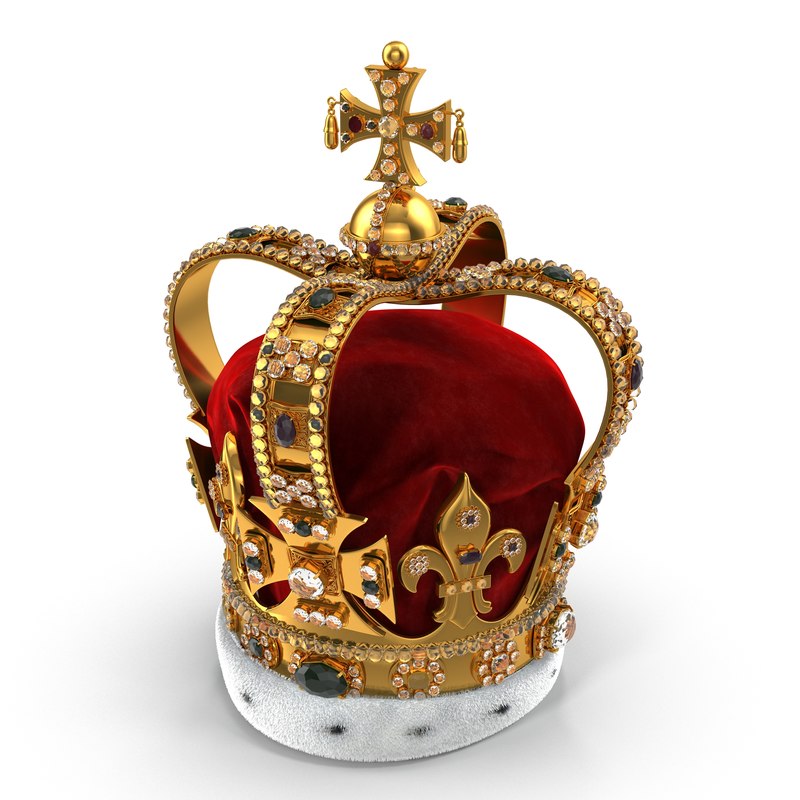 st edwards crown fur 3d max