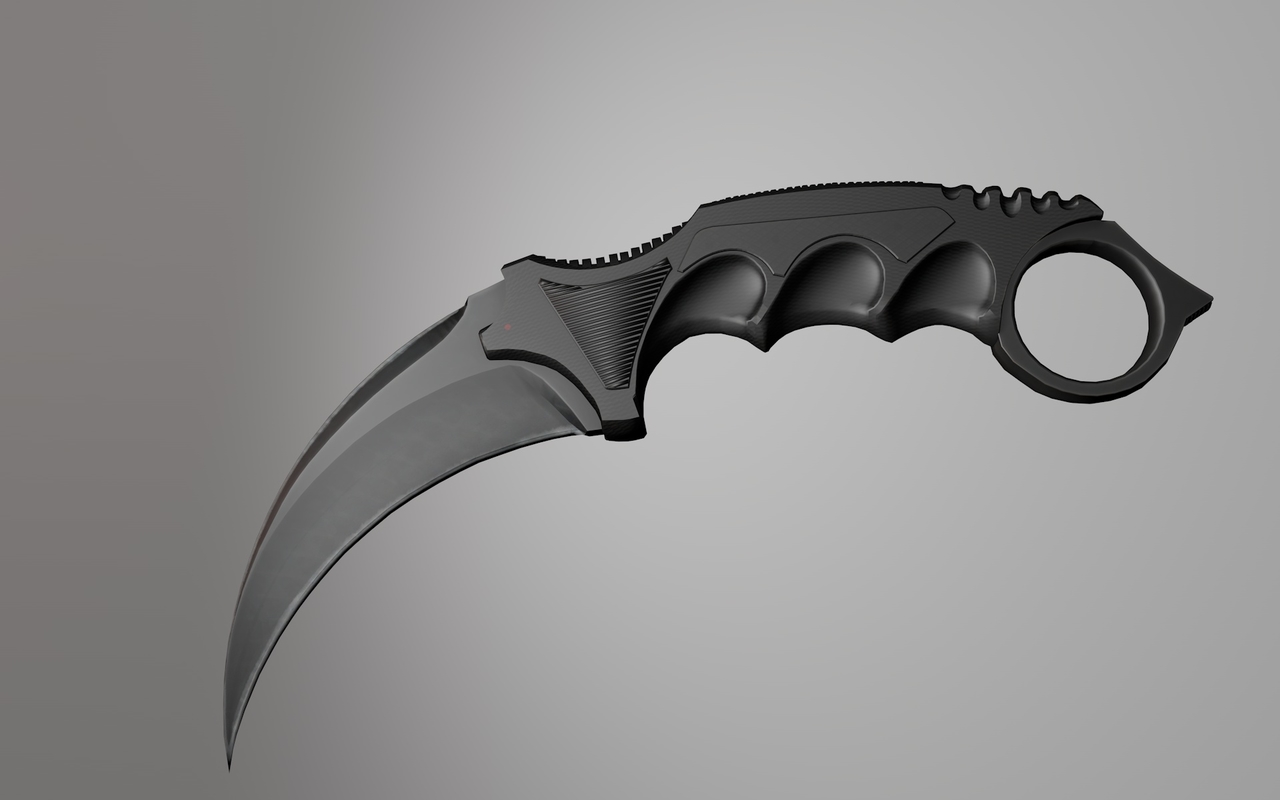 modern karambit 3d model