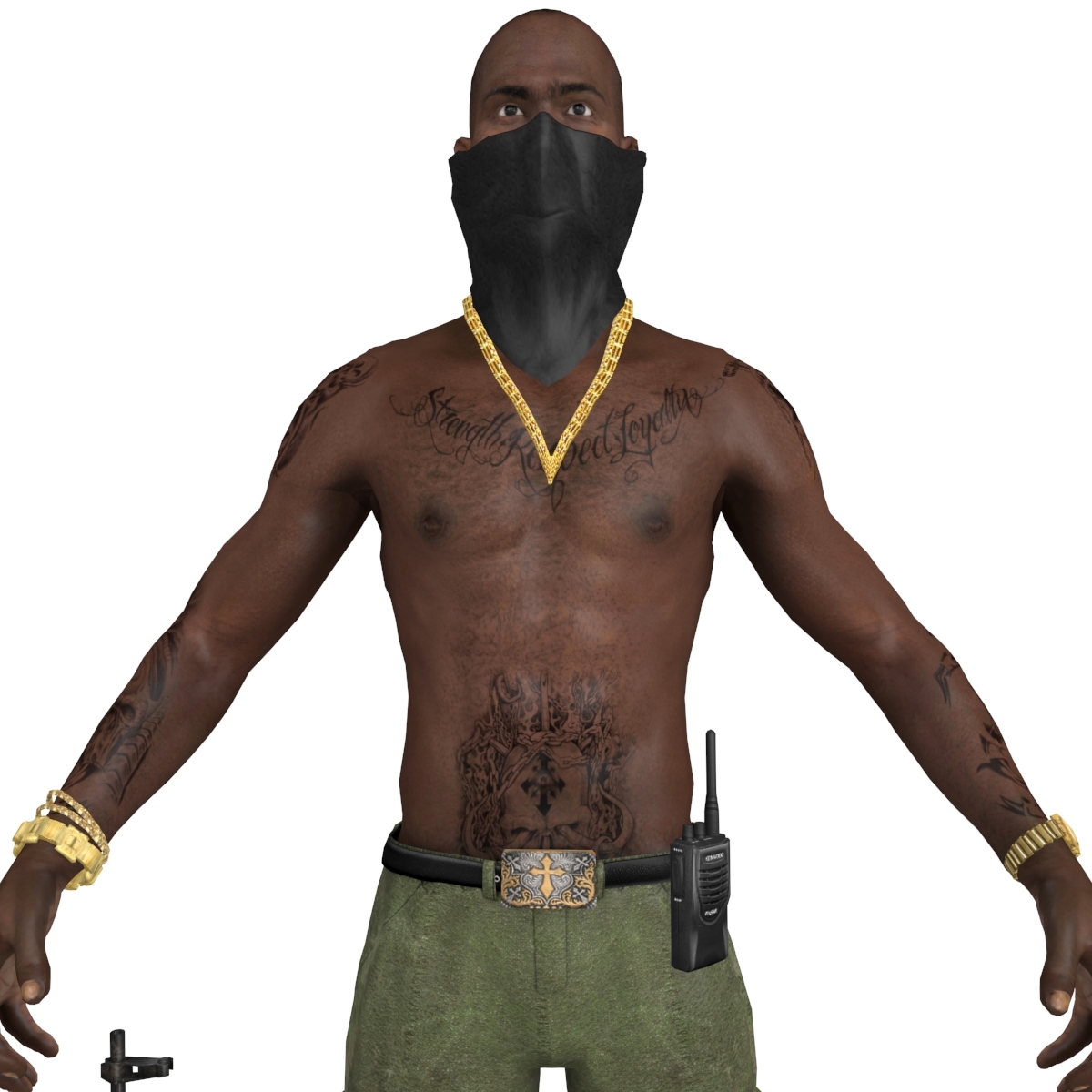 black gangsta 3d model
