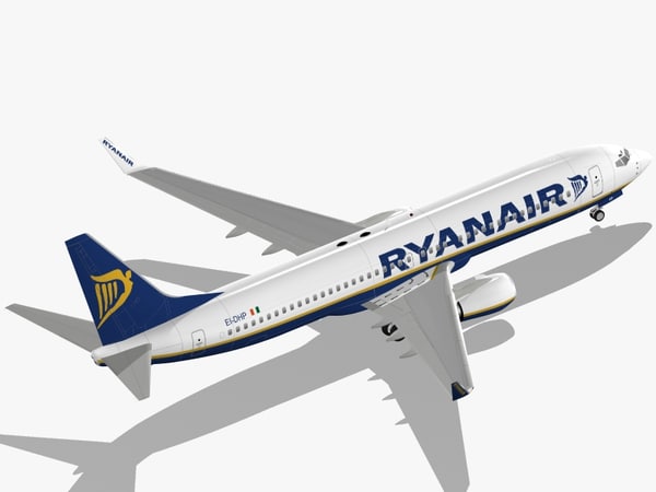 3d boeing 737-800 ryanair model