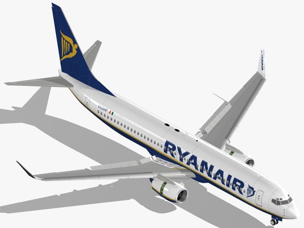 3d boeing 737-800 ryanair model