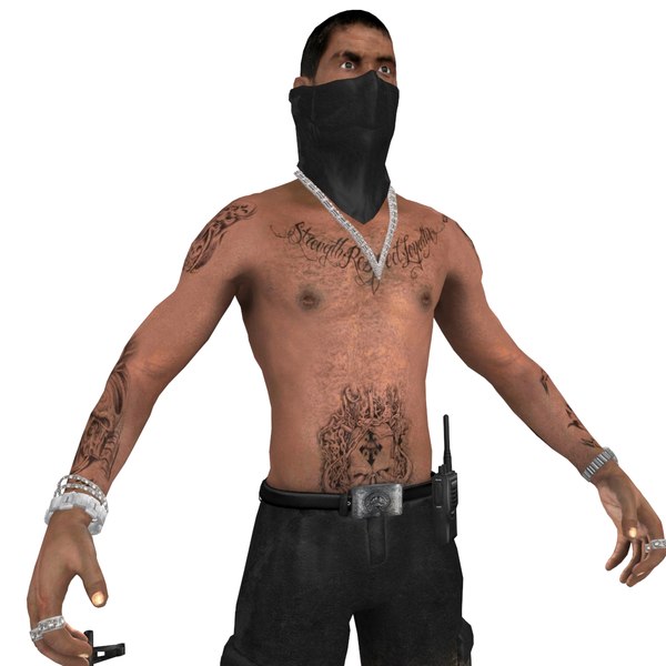 3d hispano gangsta model