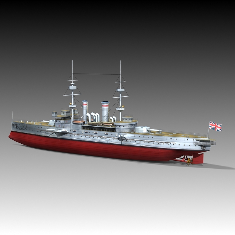 hms goliath 1898 world war 3d max