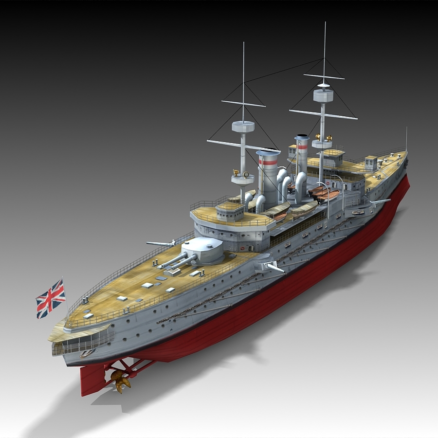 hms goliath 1898 world war 3d max