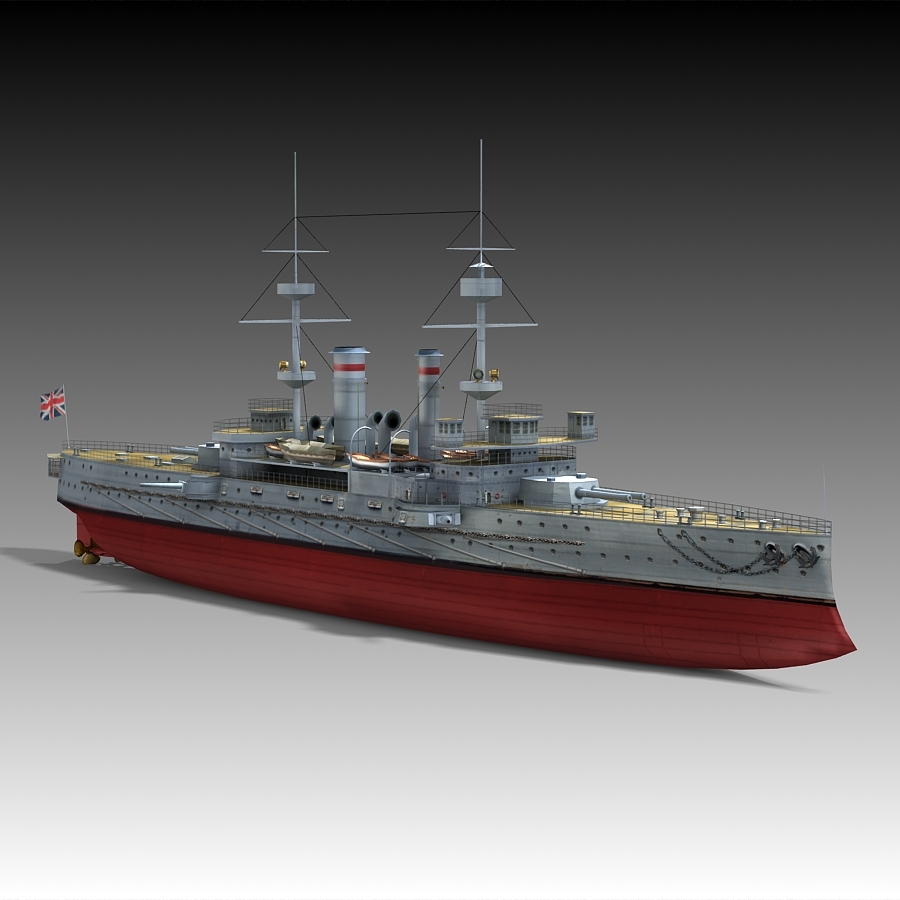 hms goliath 1898 world war 3d max