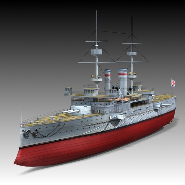 hms goliath 1898 world war 3d max