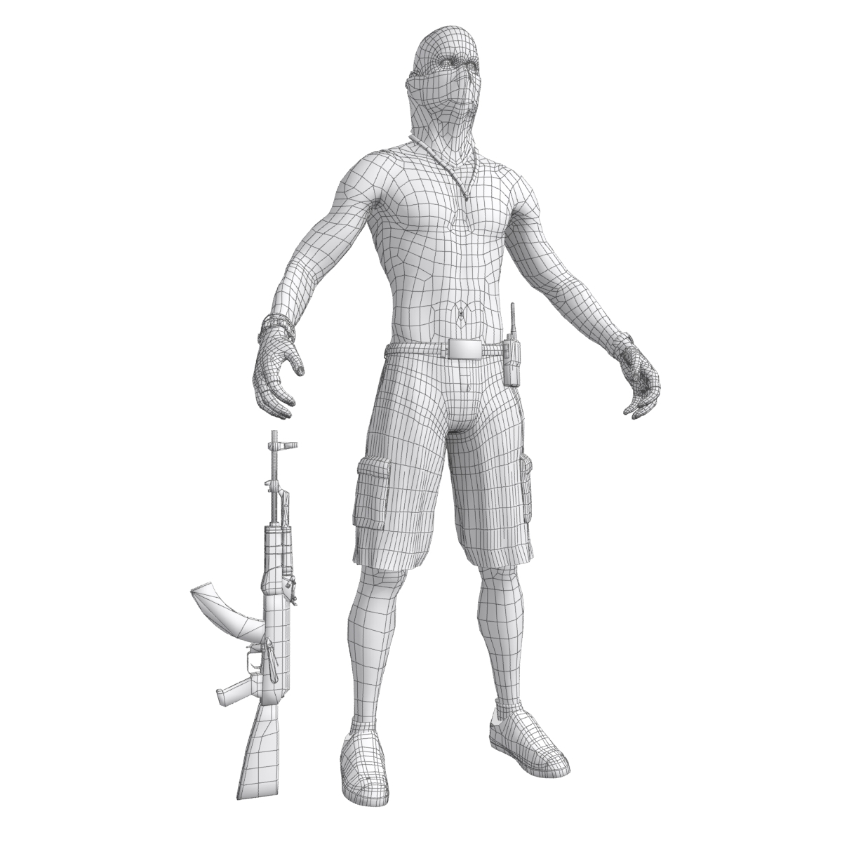 3d hispano gangsta model