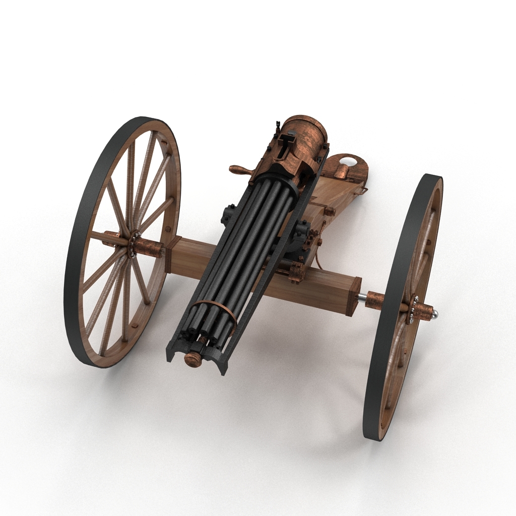 3d gatling gun