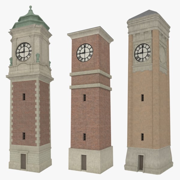 3d model clock tower