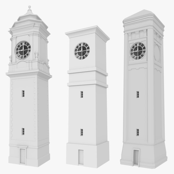 3d model clock tower