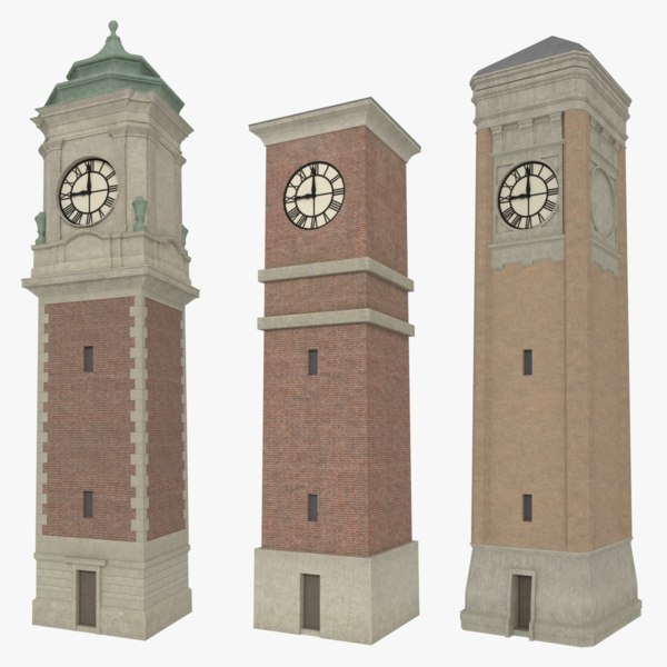 Clock Tower 3D Models for Download | TurboSquid
