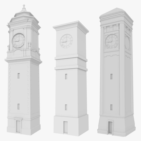 3d model clock tower