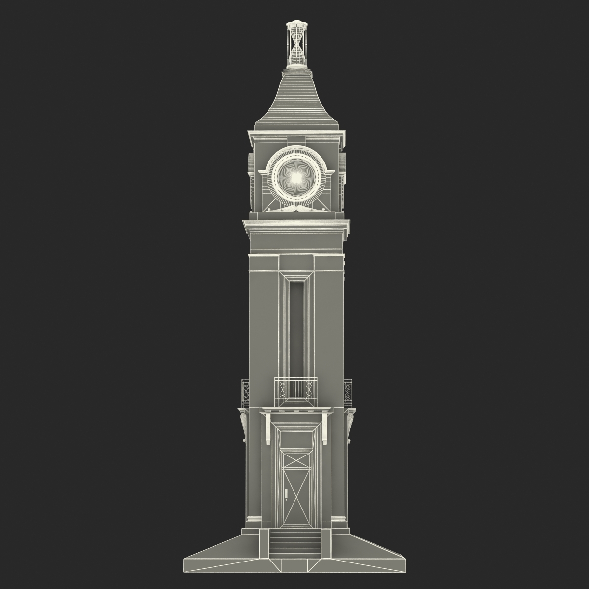 clock tower 3d max