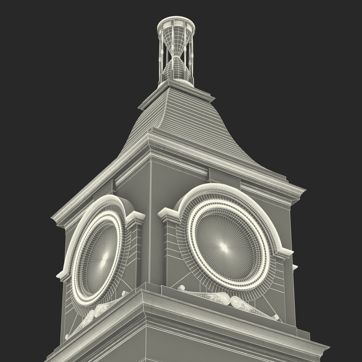 clock tower 3d max