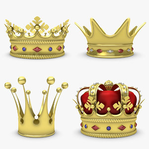 3d crown evil king