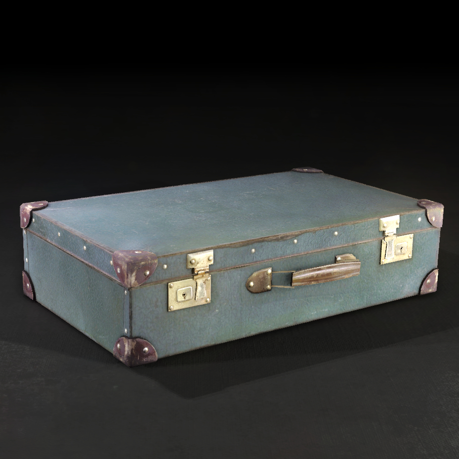 3d 3ds realistic suitcase