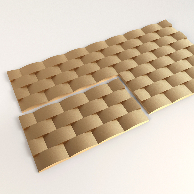 free wall panel 3d model