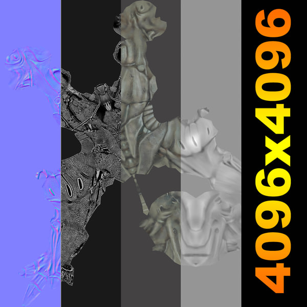 alien robot rig 3d max