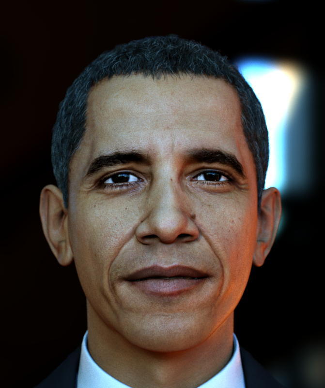 3d barack obama