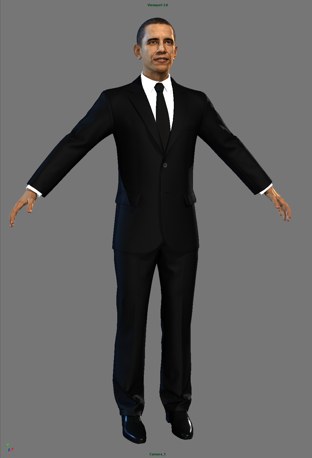 barack obama 3d max