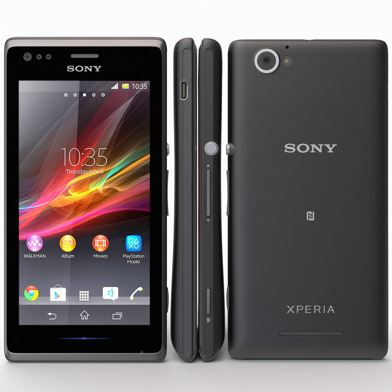 3d model of sony experia m dual
