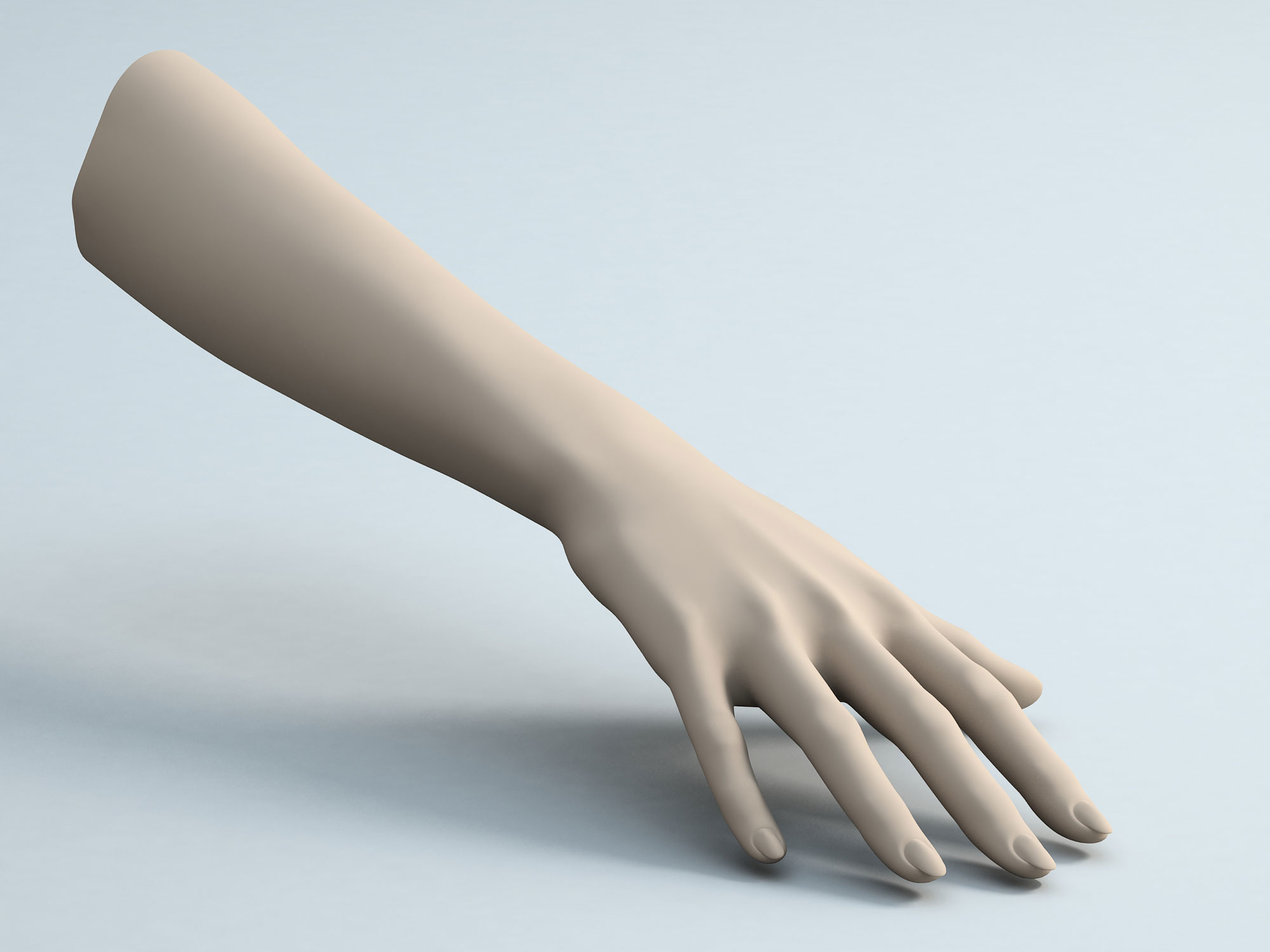 female arm 3d 3ds