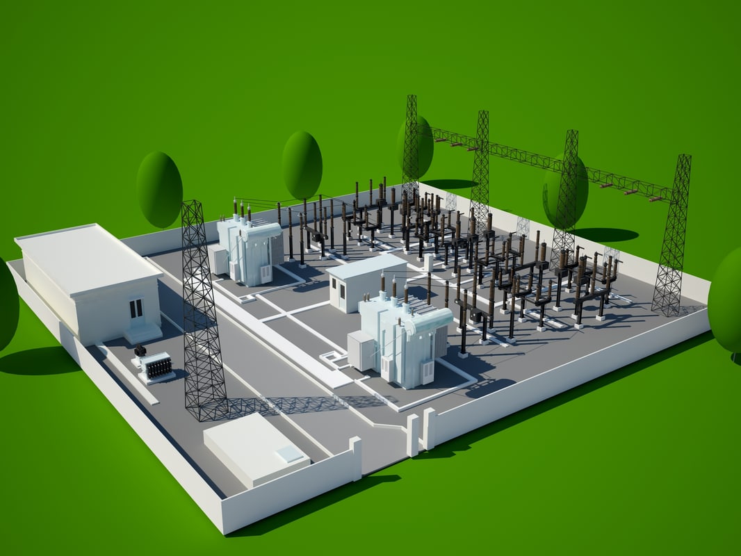 power station 3d model