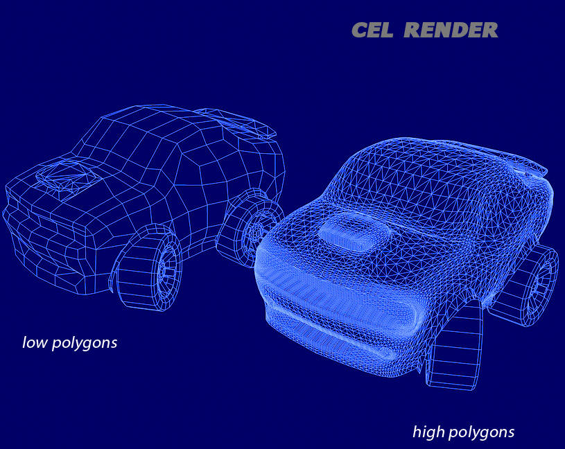 3d car racing mesh