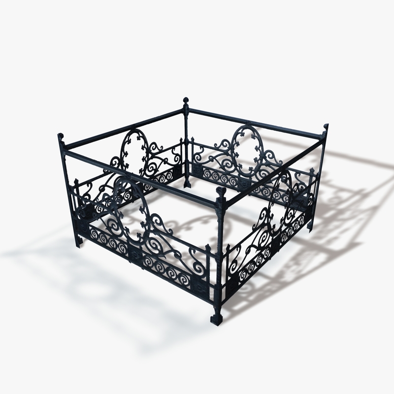 seamless railing 3d model