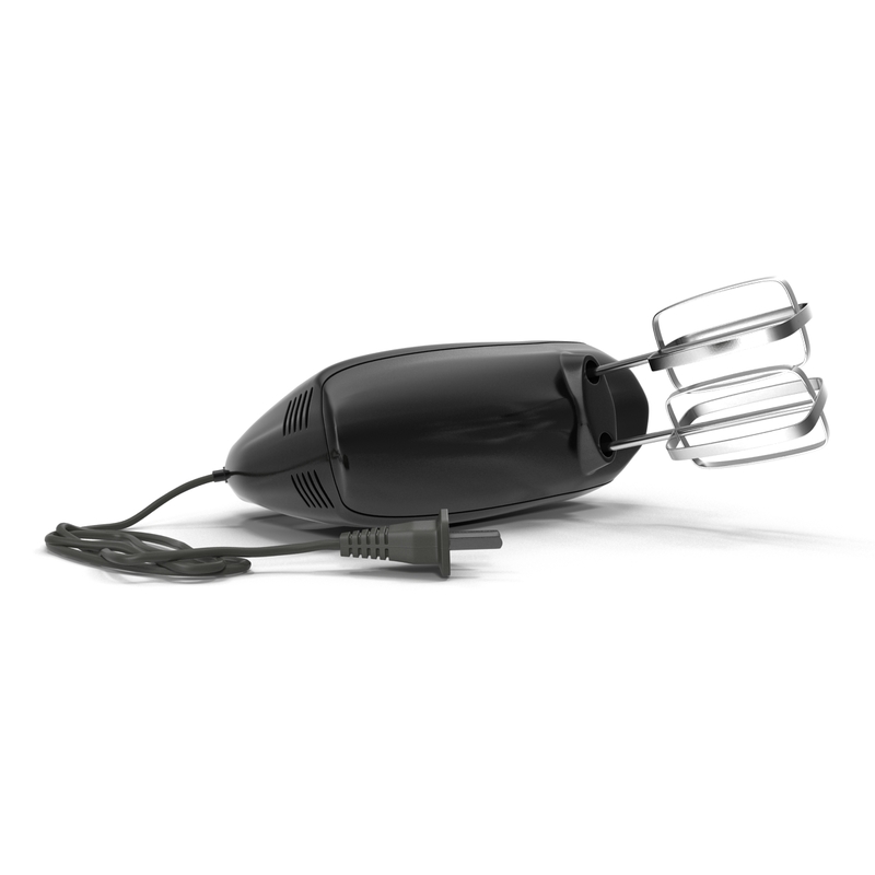 hand mixer black 3d model