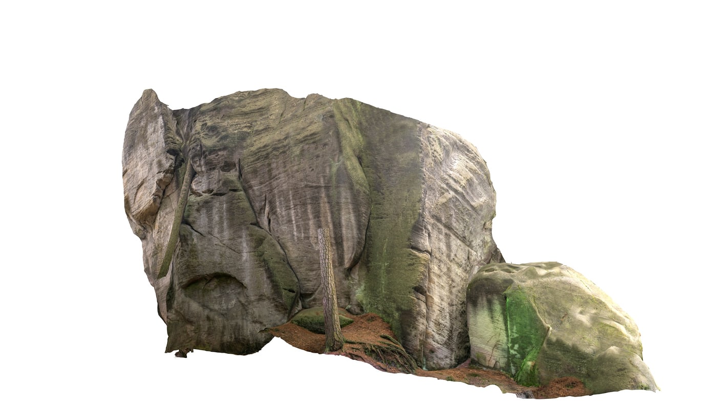 3ds max mountain rock