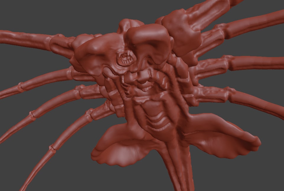 3d alien insect model
