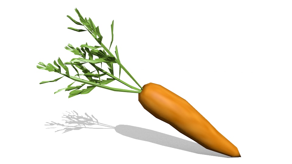 3d model carrot