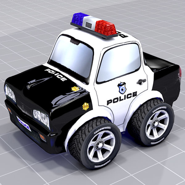 police car mesh 3d 3ds